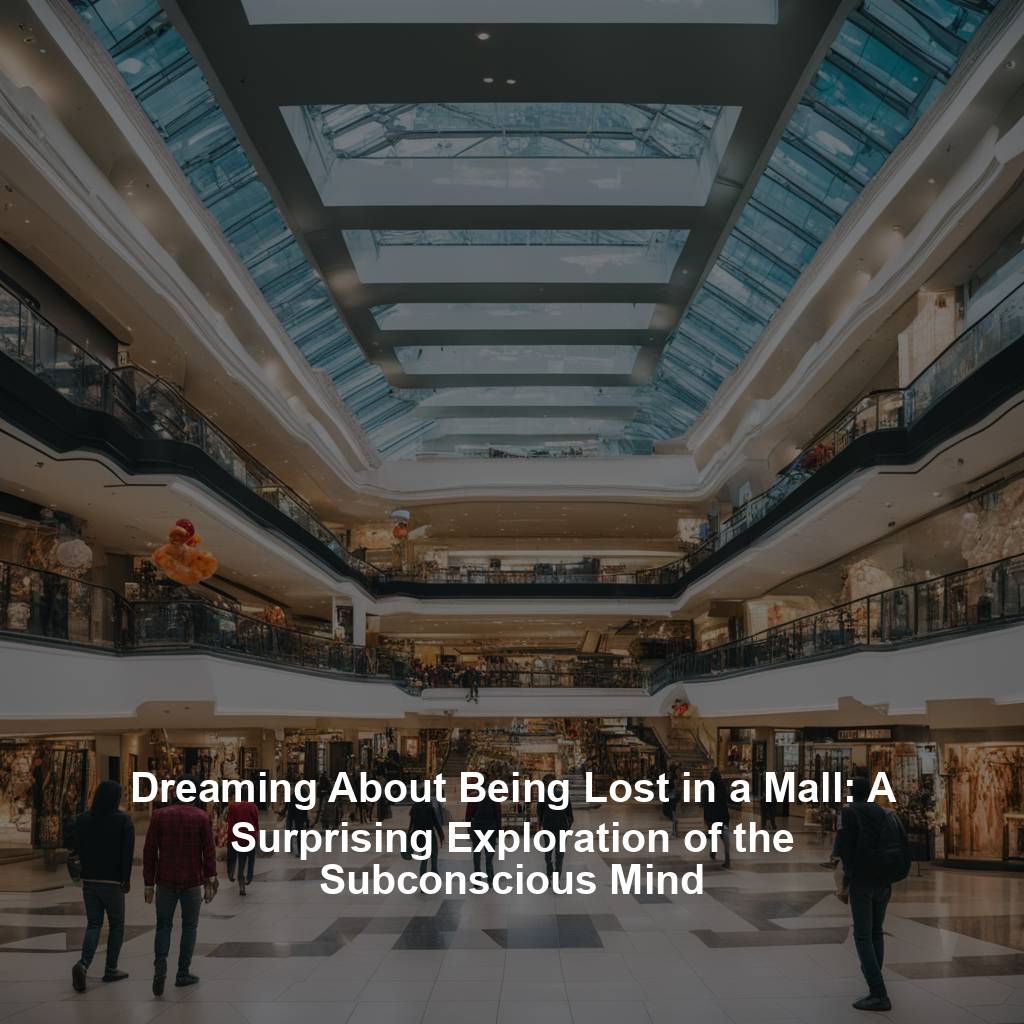 Dreaming About Being Lost in a Mall: A Surprising Exploration of the ...
