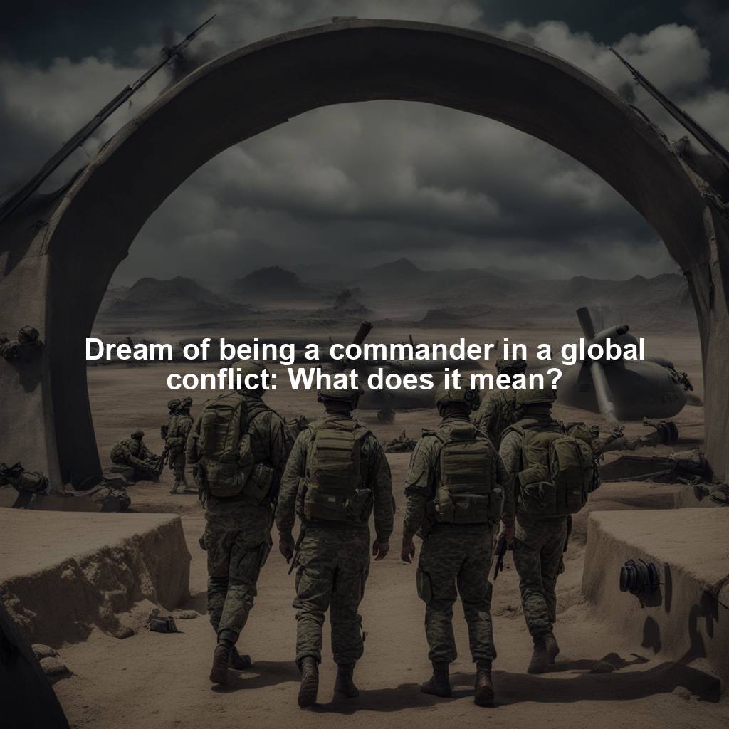Dream of being a commander in a global conflict: What does it mean?