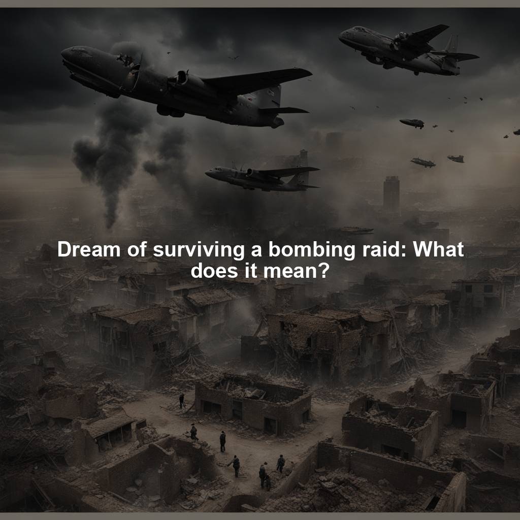 Dream of surviving a bombing raid: What does it mean?